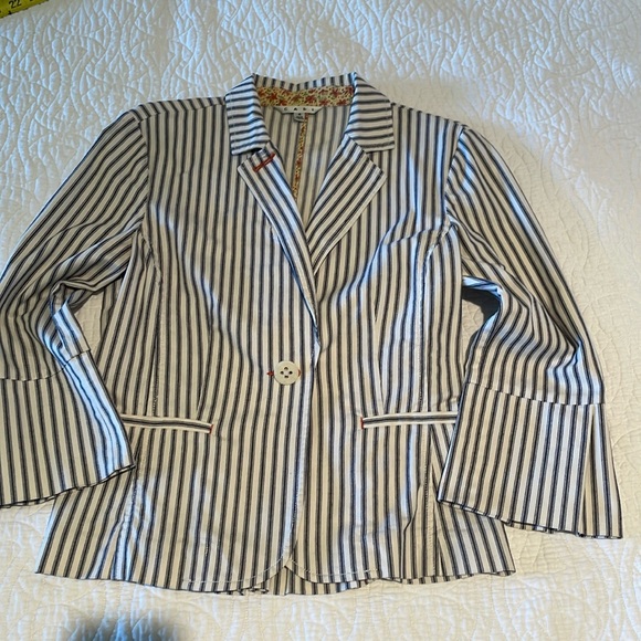 CAbi | Jackets & Coats | Cabi Striped Jacket Style 793 | Poshmark